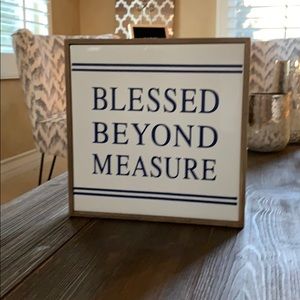 Accents | Blessed Beyond Measure Tile Plaque | Poshmark